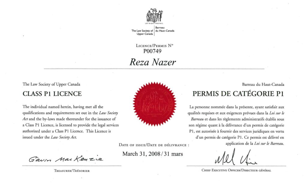 Reza Nazer & Azin Vakili - Nazer & Vakili Legal Firm